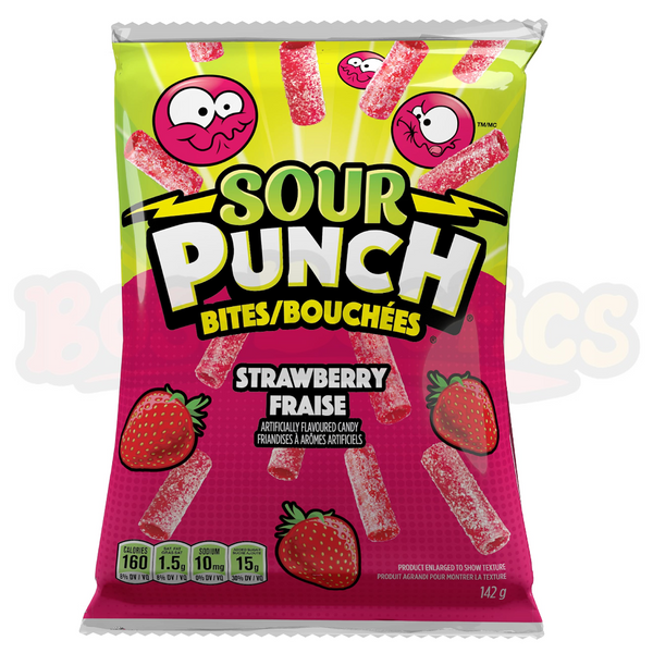 Sour Punch Bites Strawberry "Vegan" (142g) – Boss Exotics