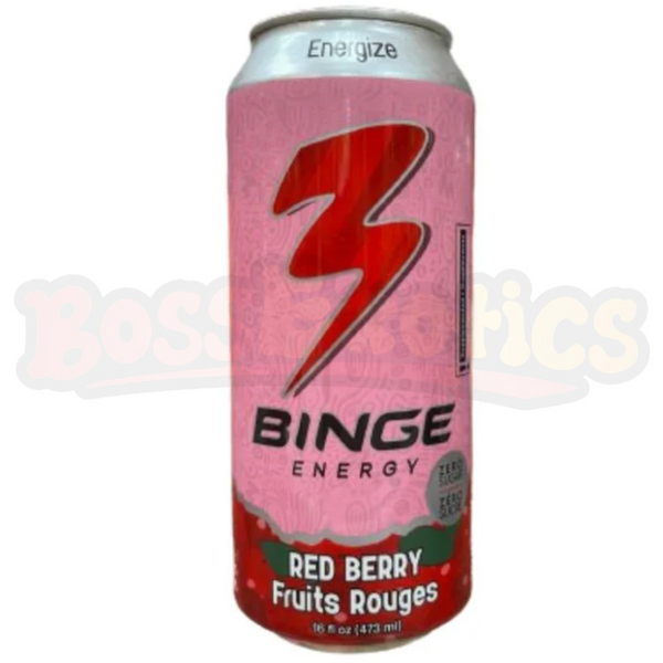 Binge Energy Red Berry Drink (473ml):Canadian – Boss Exotics