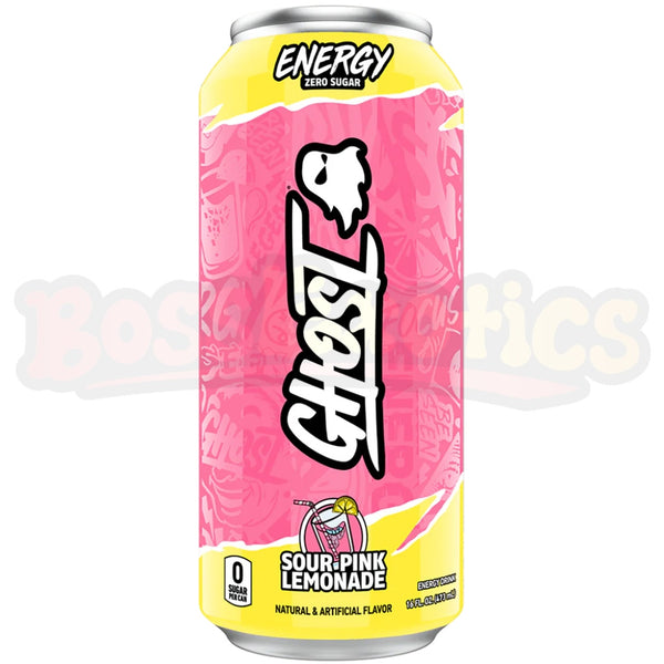 GHOST Energy Drink Sour Pink Lemonade (473ml) : Canadian – Boss Exotics