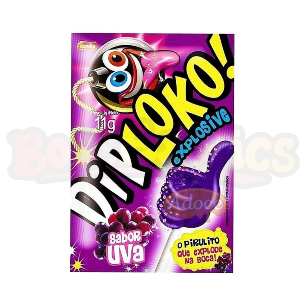 Dip Loko Boom! Grape Flavor Popping Candy (11g): Chinese – Boss Exotics