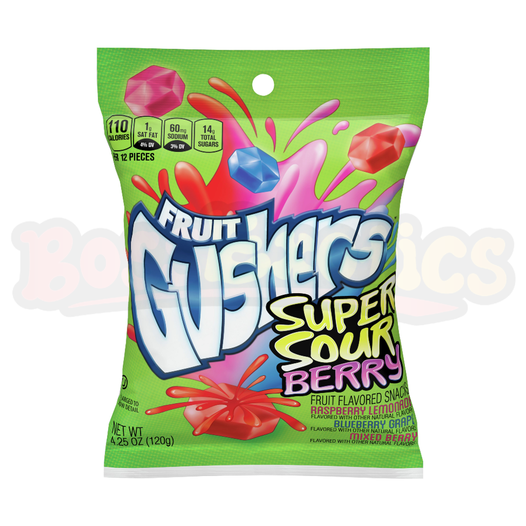 Fruit Gushers Super Sour Berry "Vegan" (120g): American – Boss Exotics